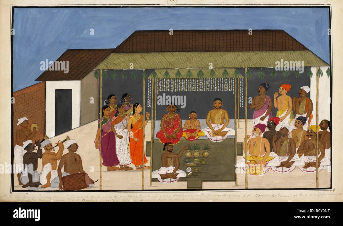 Brahmins painting hi-res stock photography and images - Alamy