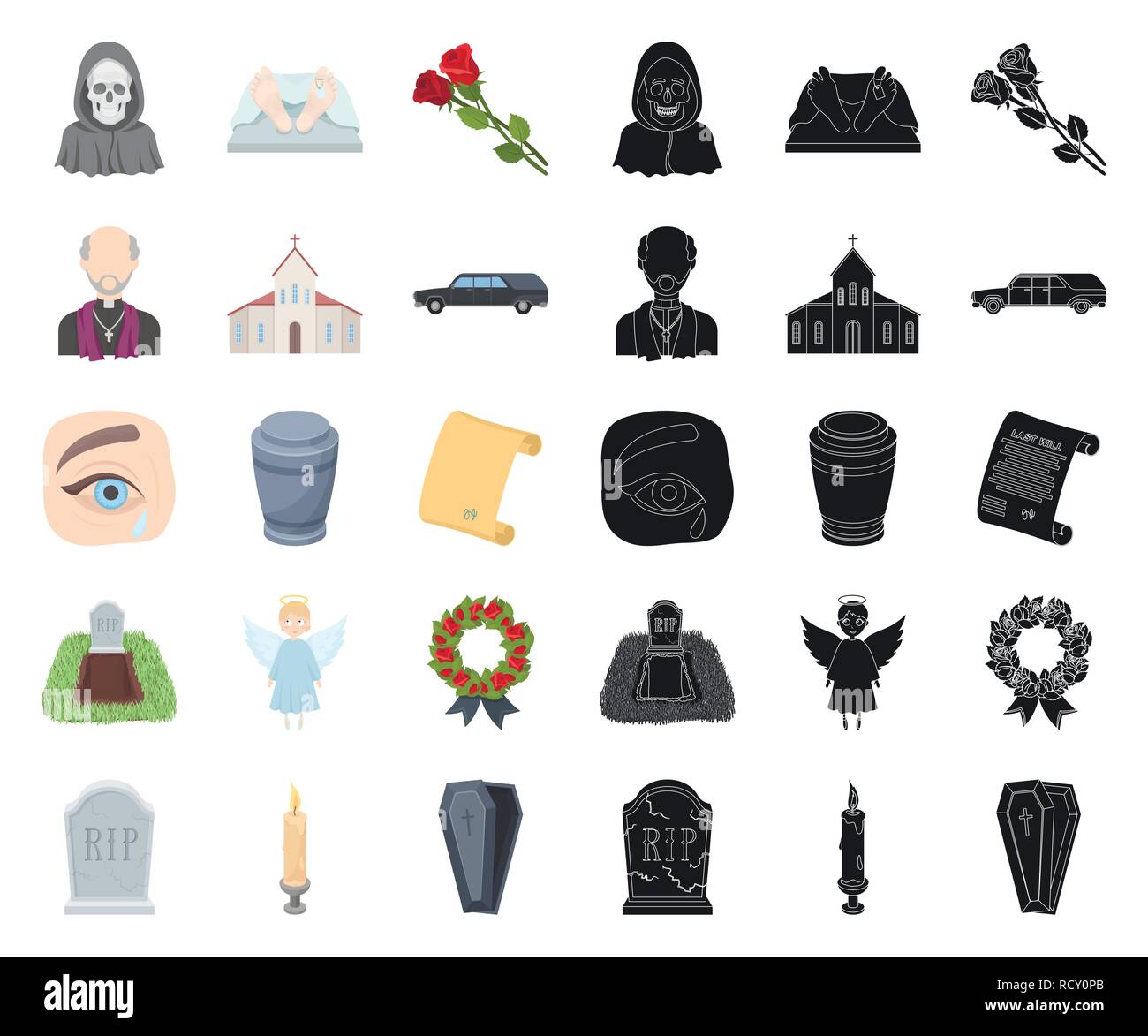 Burial urns Stock Vector Images - Alamy