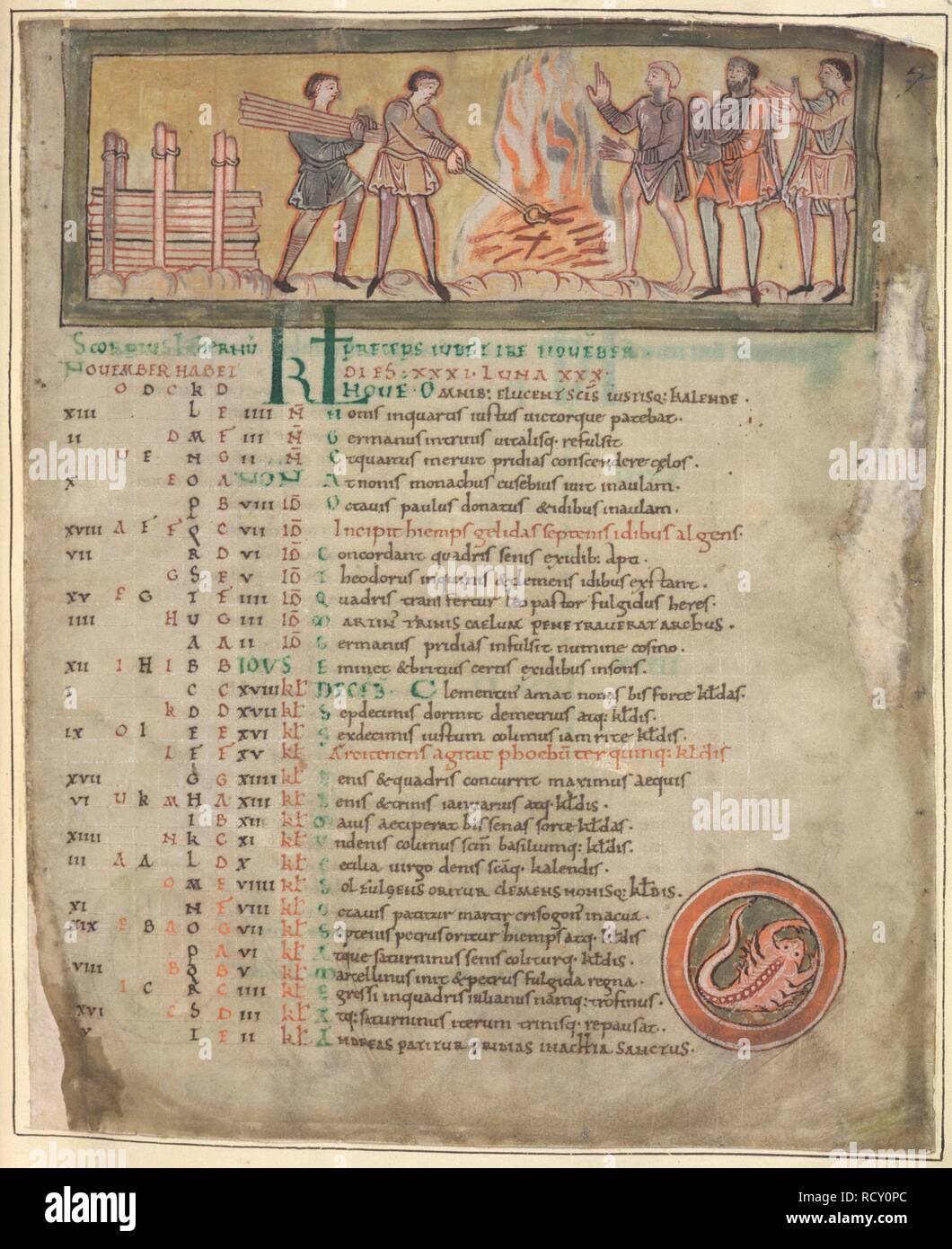 Anglo saxon calendar hi-res stock photography and images - Alamy