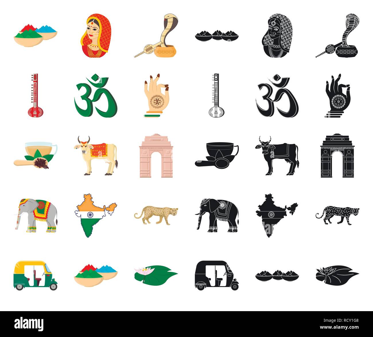 attributes,aum,cartoon,black,character,collection,country,cow,culture ...