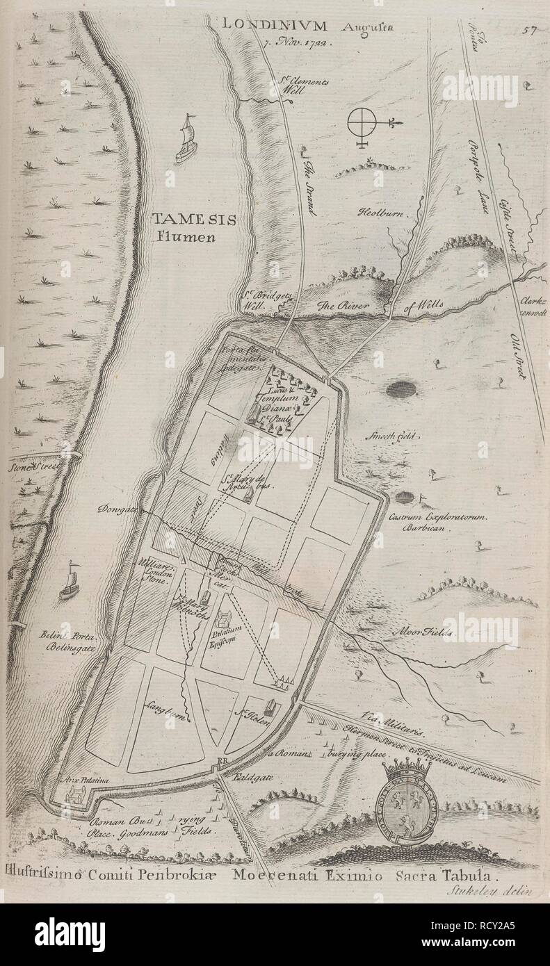 Londinium map hi-res stock photography and images - Alamy