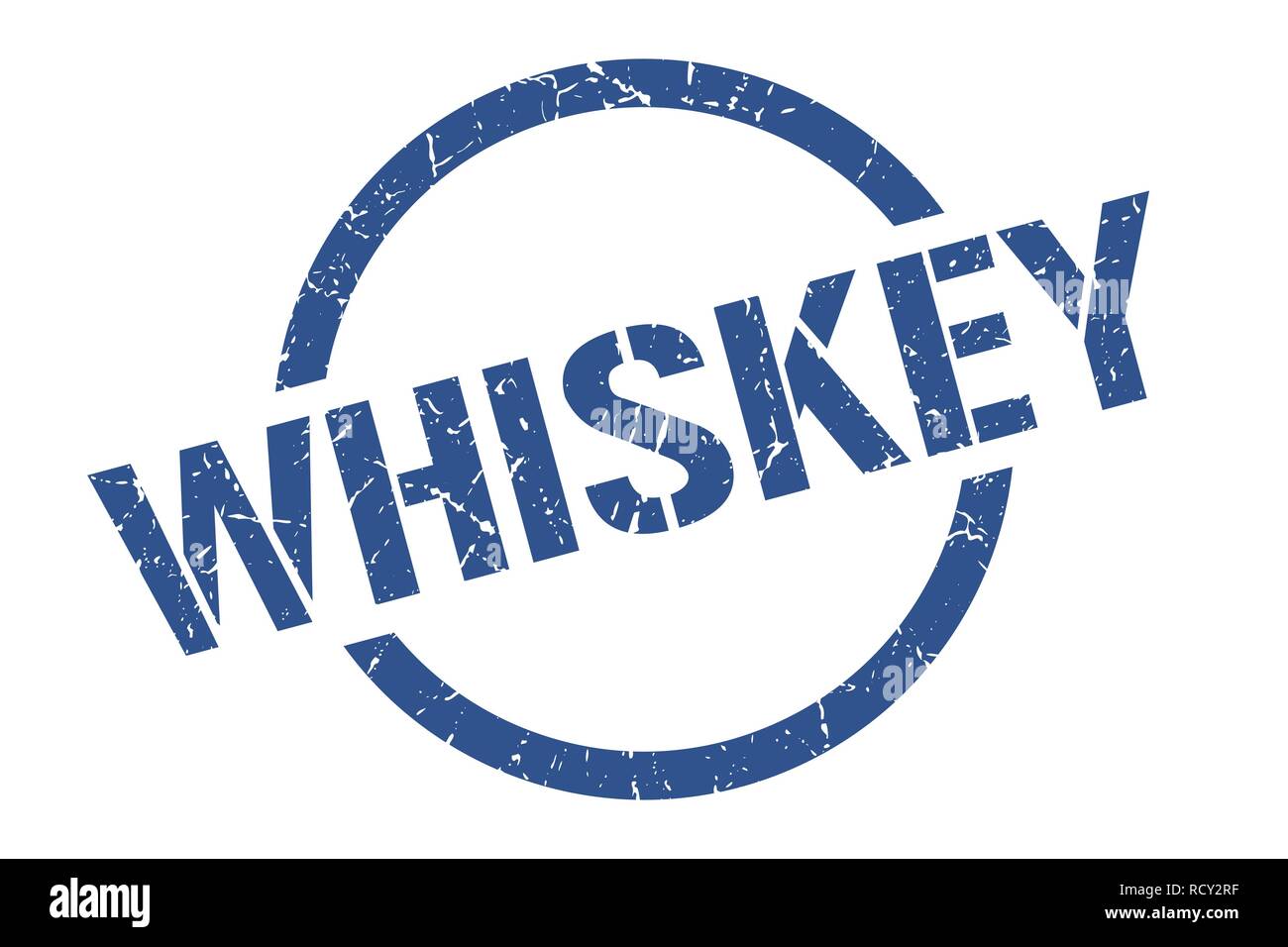 whiskey blue round stamp Stock Vector Image & Art - Alamy
