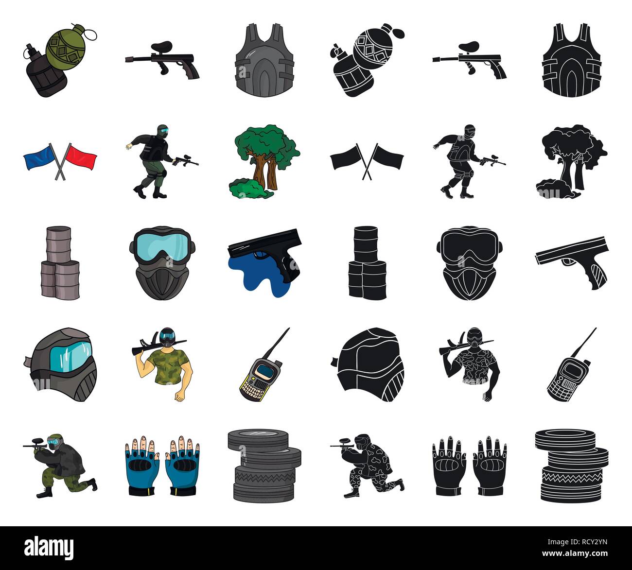 Paintball Cartoon Logo