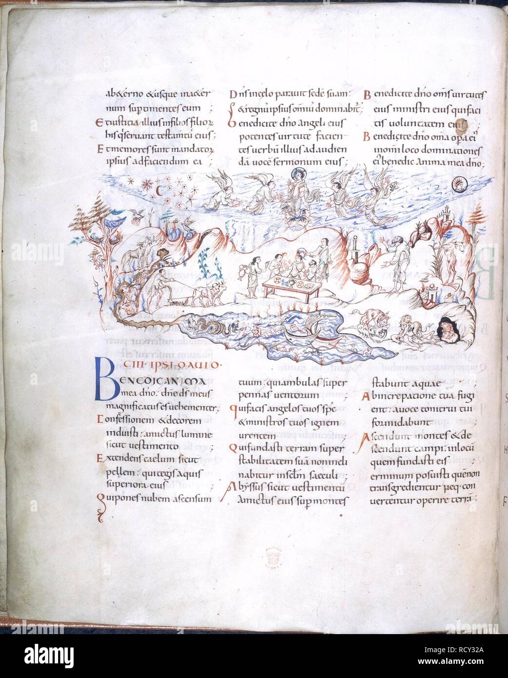 Psalm 103. Harley Psalter. England [Christ Church, Canterbury]; first ...