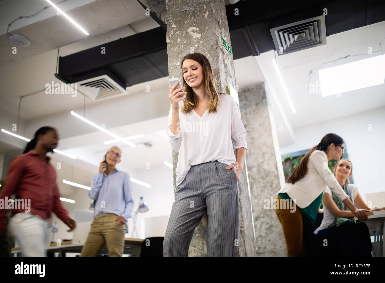 Business people good teamwork in office. Teamwork successful meeting ...