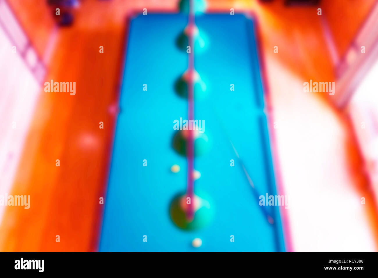 Blurred background snooker billiards on table balls. Billiard bokeh ...