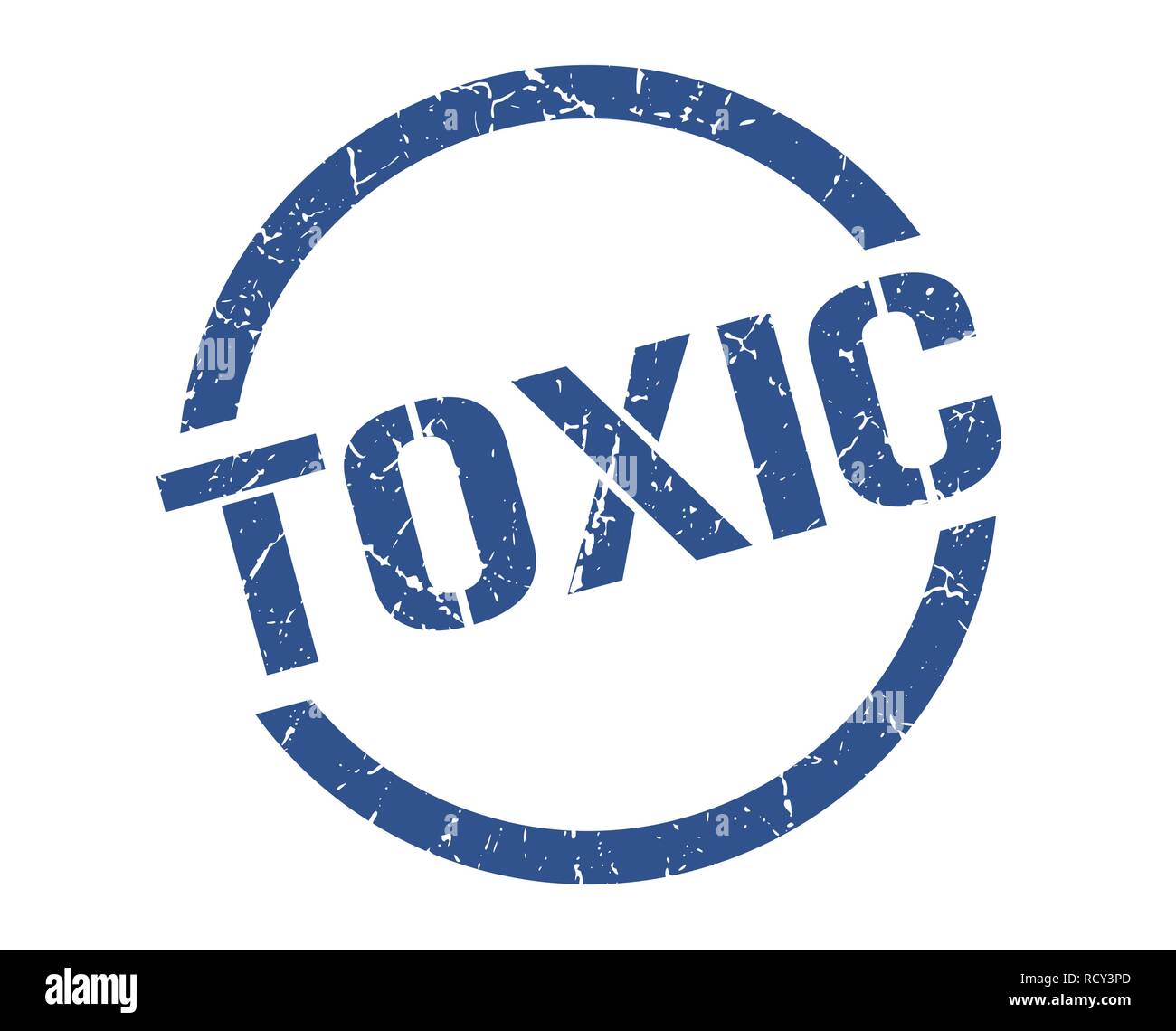 toxic blue round stamp Stock Vector Image & Art - Alamy