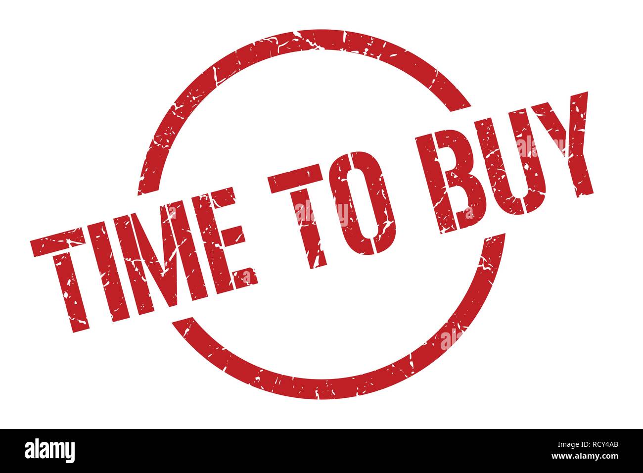 time to buy red round stamp Stock Vector Image & Art - Alamy