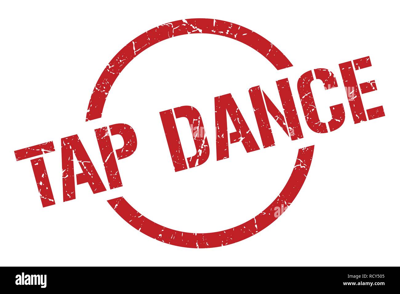 tap dance red round stamp Stock Vector Image & Art - Alamy