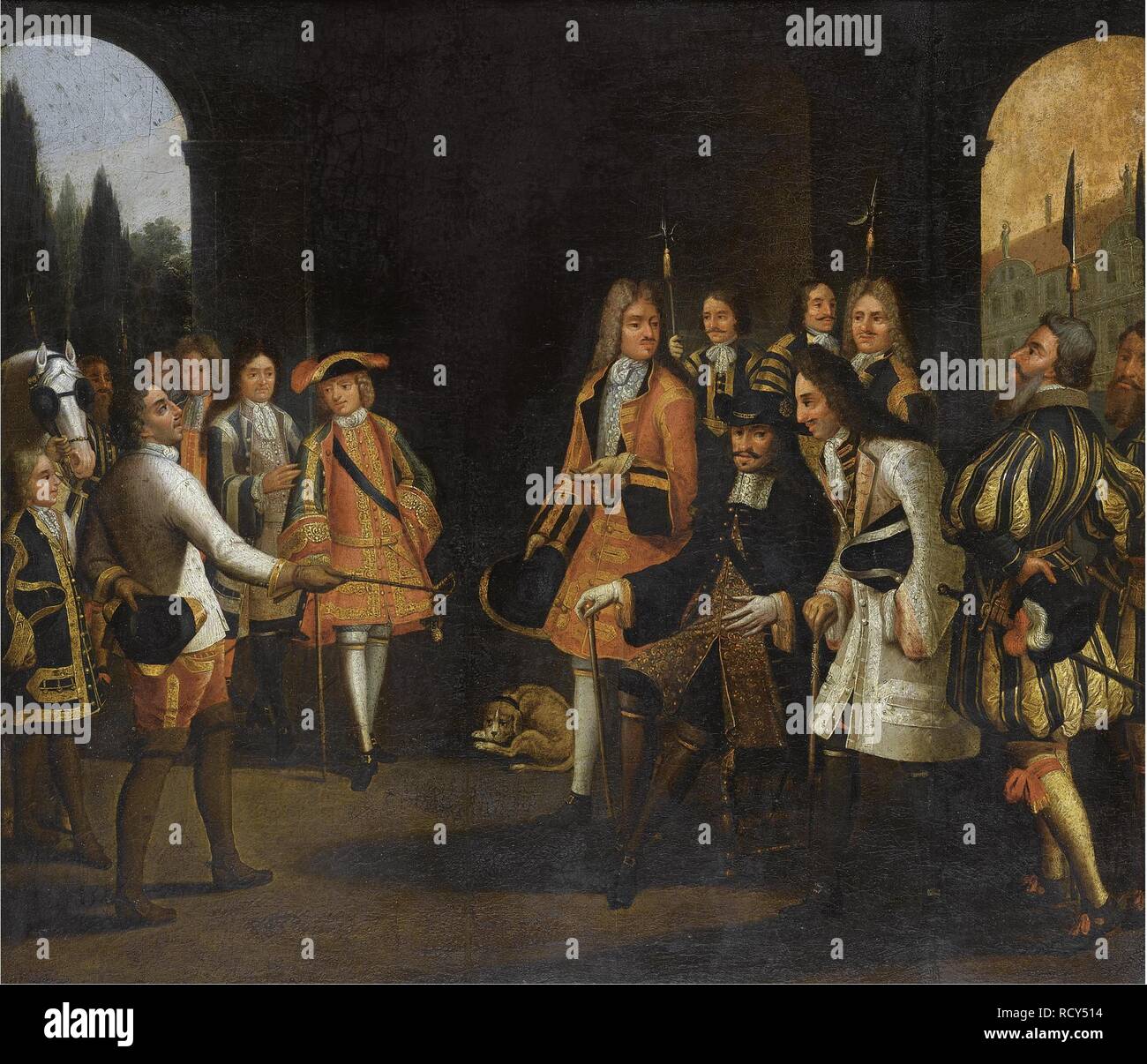 Audience of Louis XIV with Tsar Peter the Great in Versailles, 1717 ...