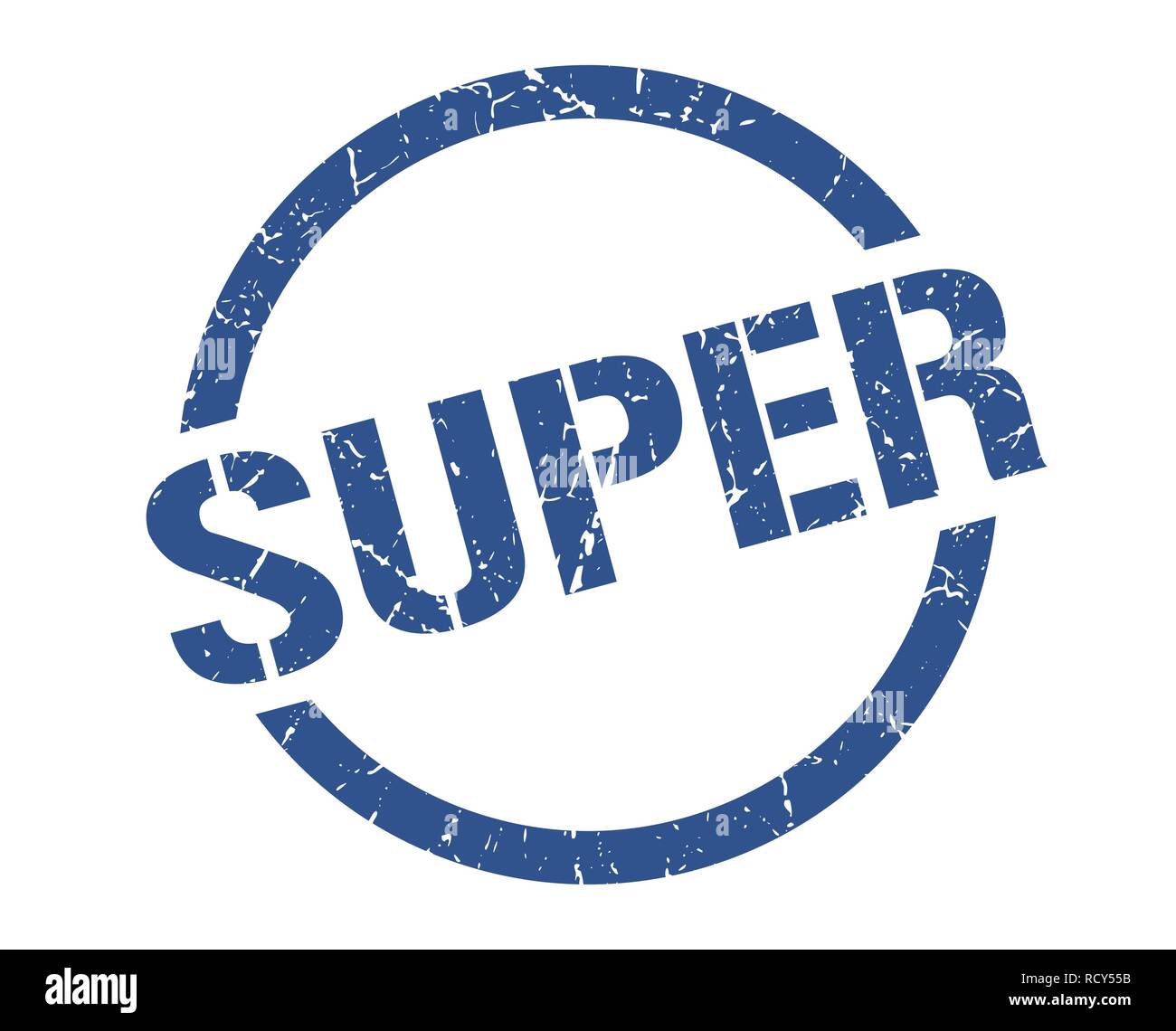 super blue round stamp Stock Vector Image & Art - Alamy