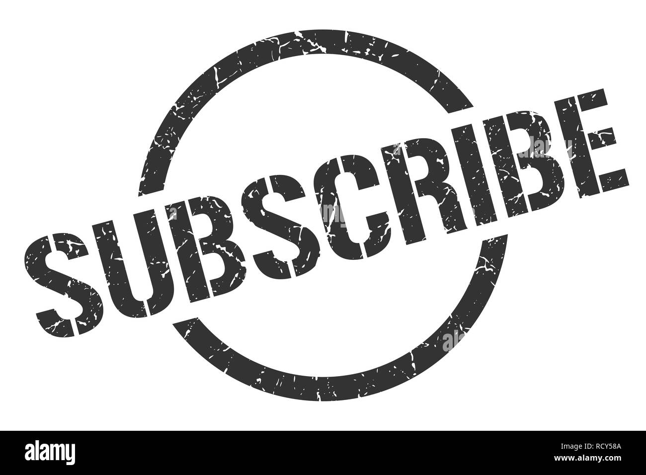 Circle subscribe vector vectors Black and White Stock Photos & Images ...