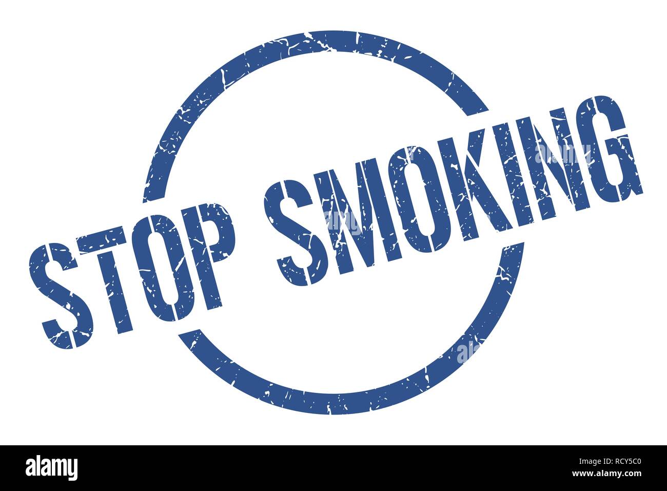 stop smoking blue round stamp Stock Vector Image & Art - Alamy