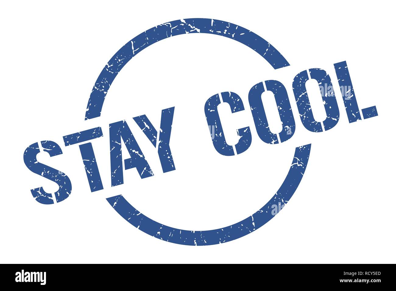 stay cool blue round stamp Stock Vector Image & Art - Alamy