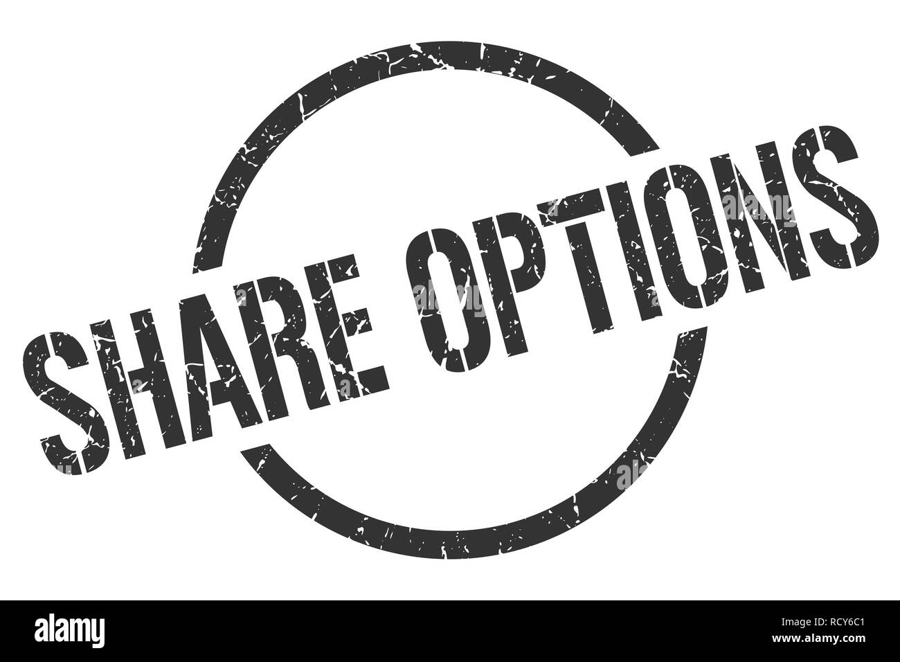 share options black round stamp Stock Vector Image & Art - Alamy