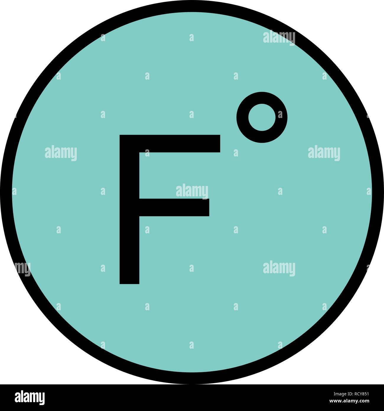 Fahrenheit Vector Icon For Personal And Commercial Use Stock Vector ...