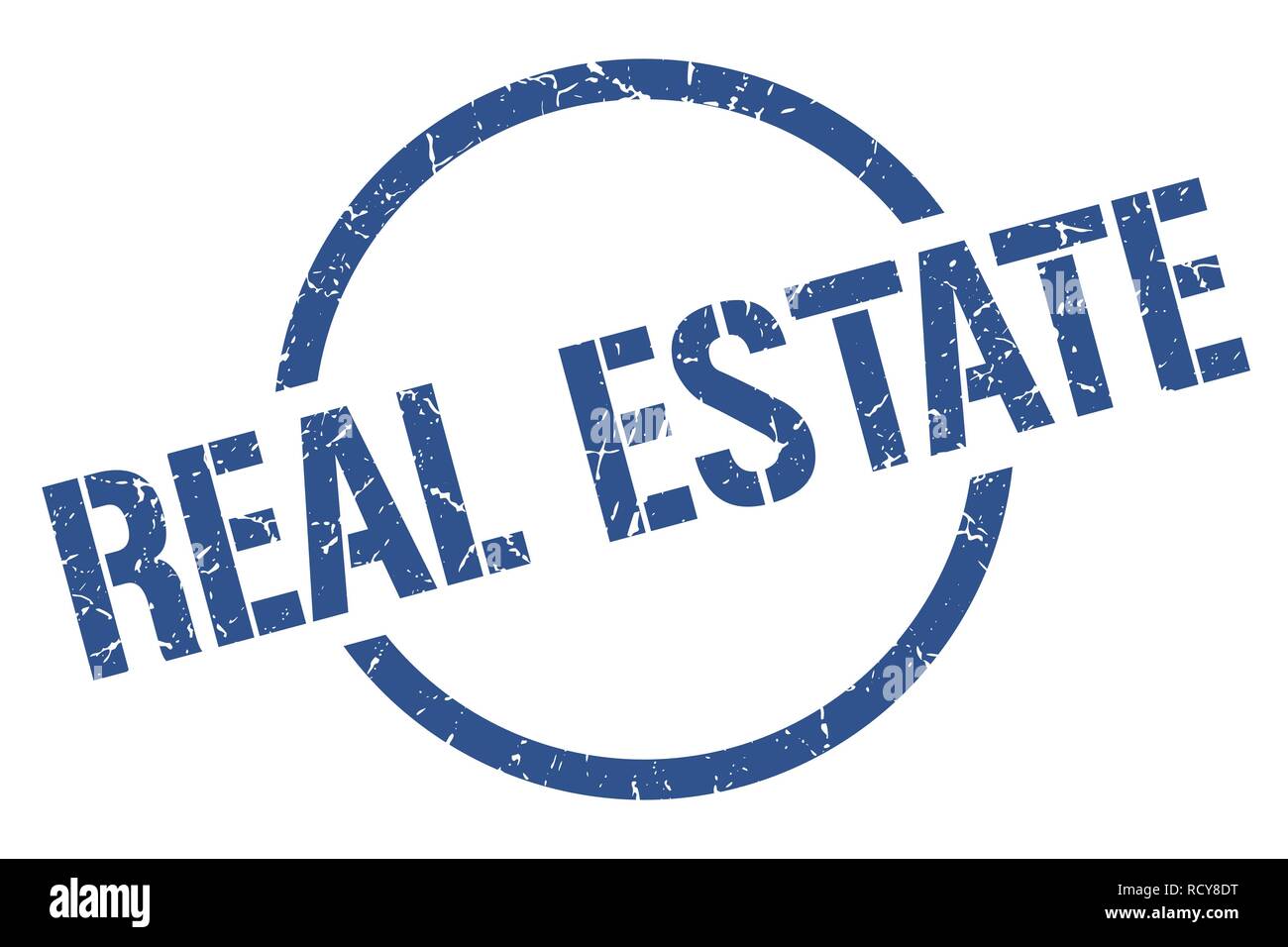 Real estate blue grunge Cut Out Stock Images & Pictures - Alamy