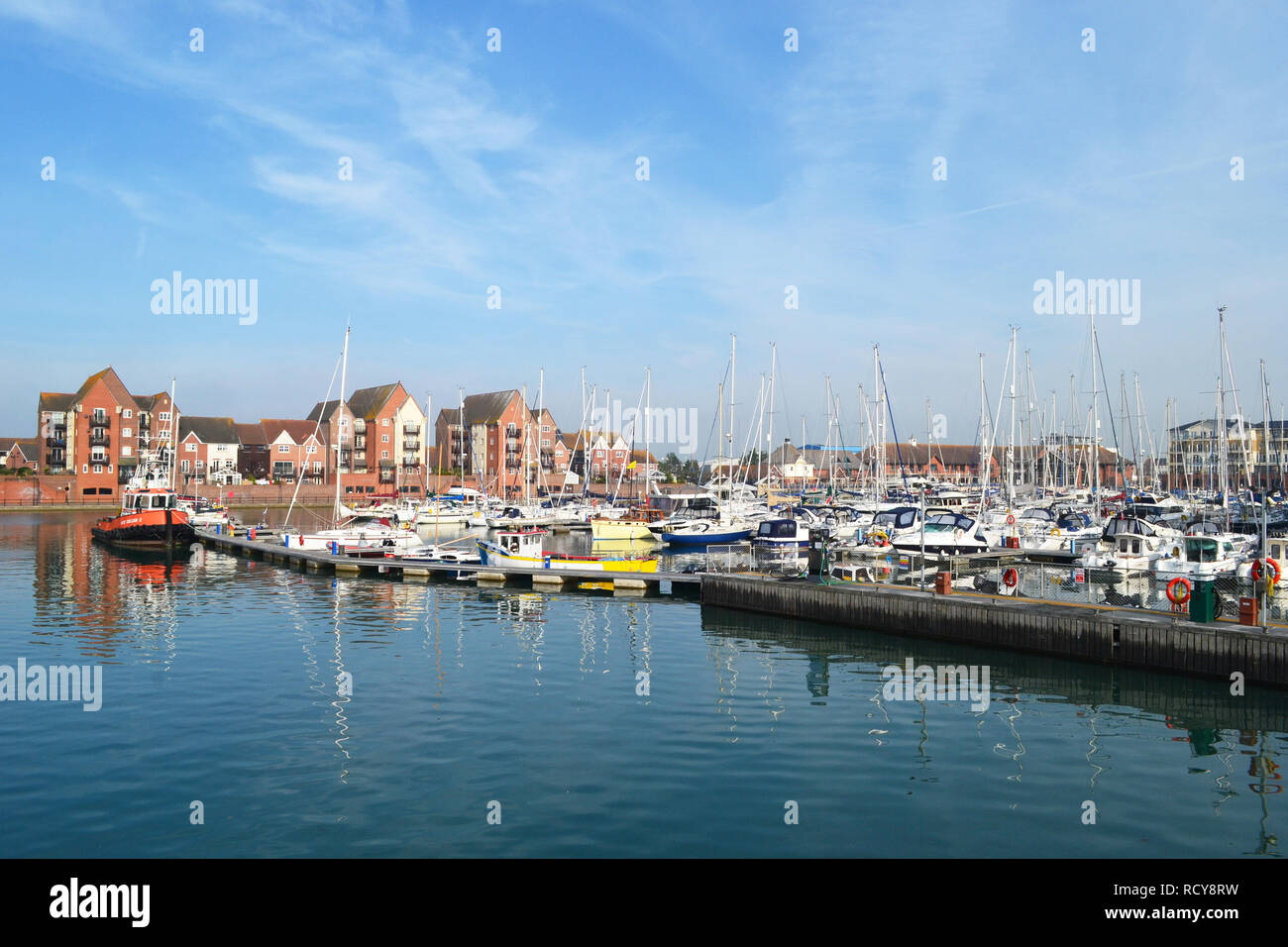 Sovereign Harbour, Eastbourne Marina, Eastbourne, East Sussex, UK Stock ...