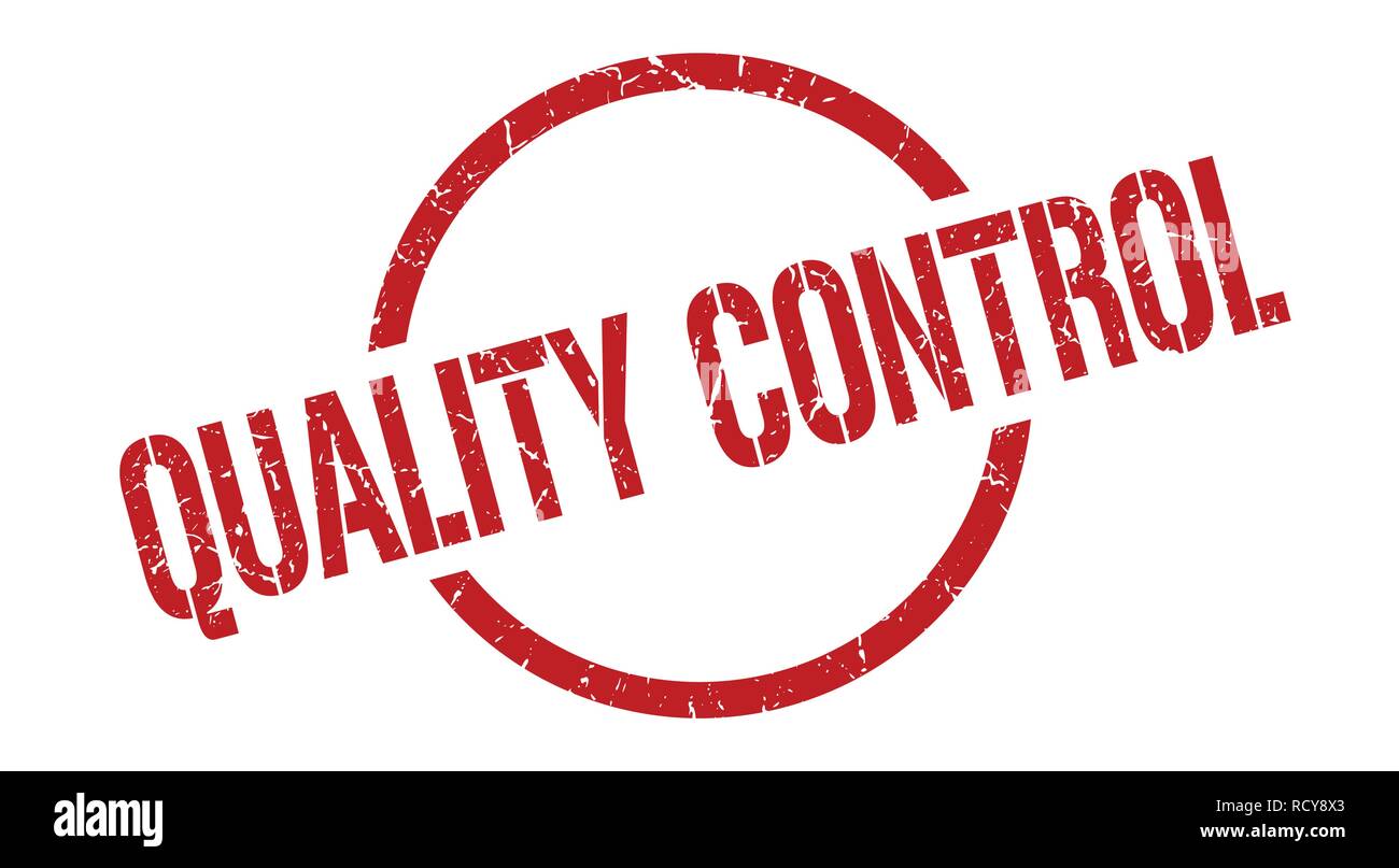 quality control red round stamp Stock Vector Image & Art - Alamy