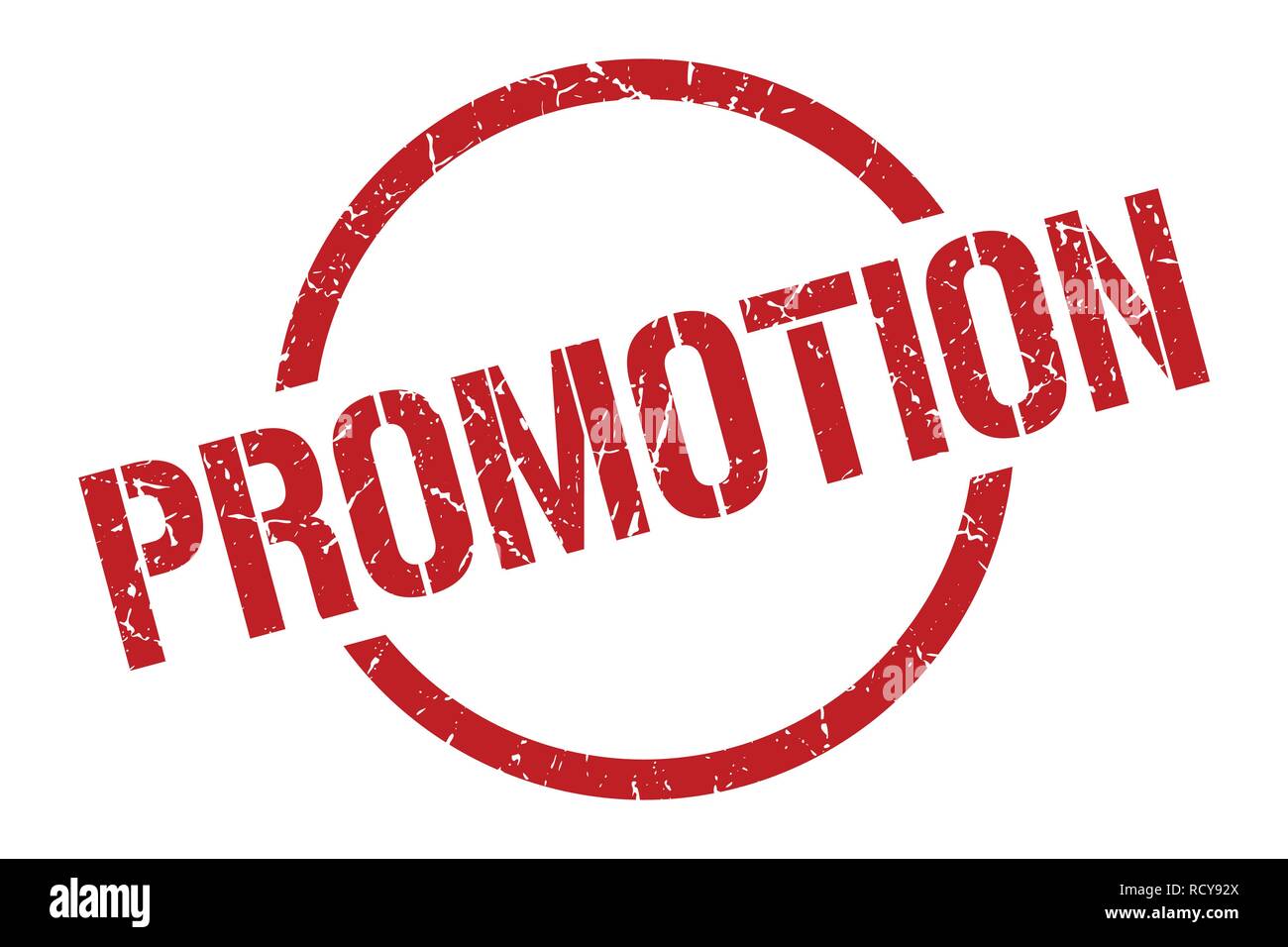 promotion red round stamp Stock Vector Image & Art - Alamy