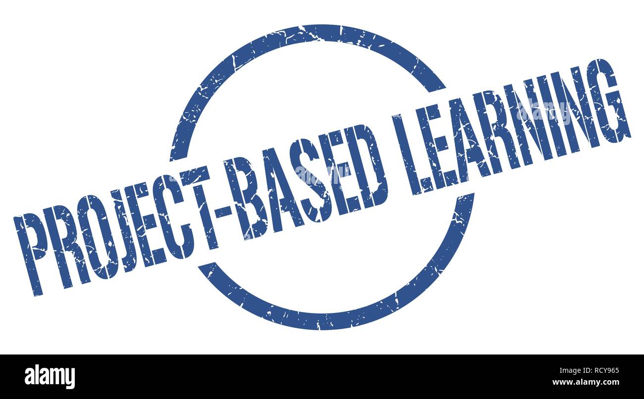 project-based learning blue round stamp Stock Vector Image & Art - Alamy