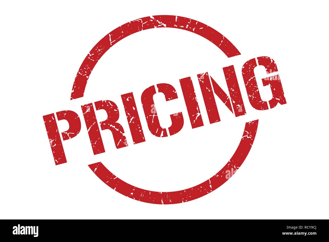 pricing red round stamp Stock Vector Image & Art - Alamy