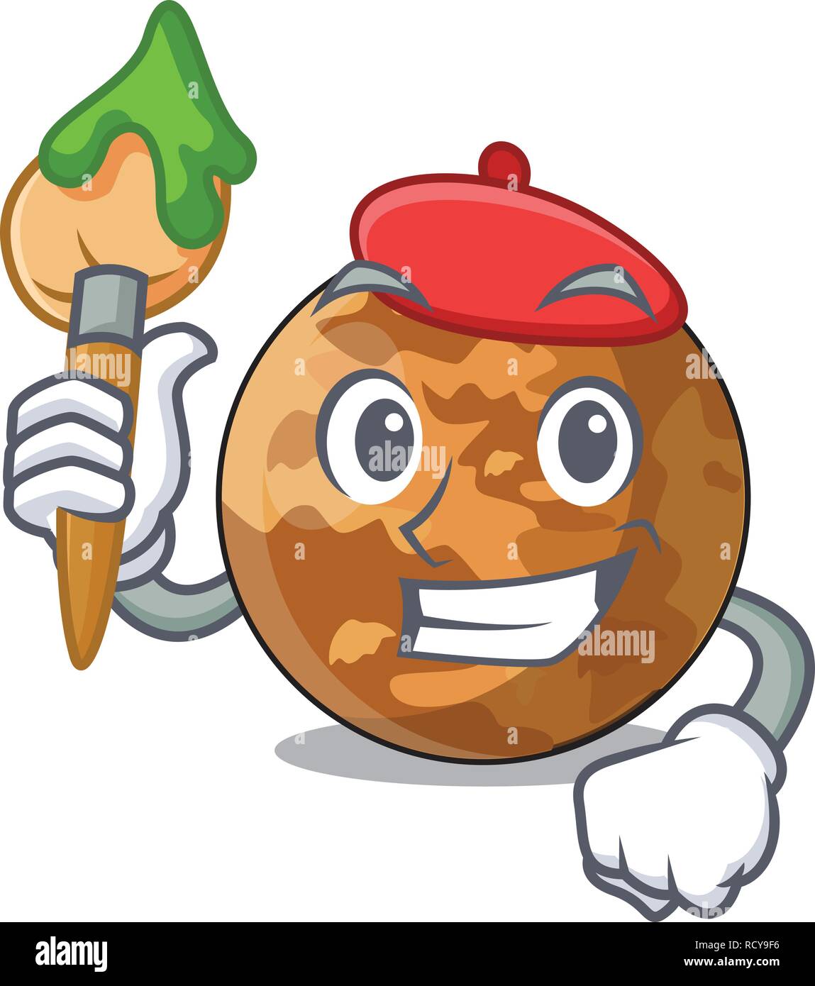 Cartoon Illustration Funny Mercury Planet Stock Photos & Cartoon ...
