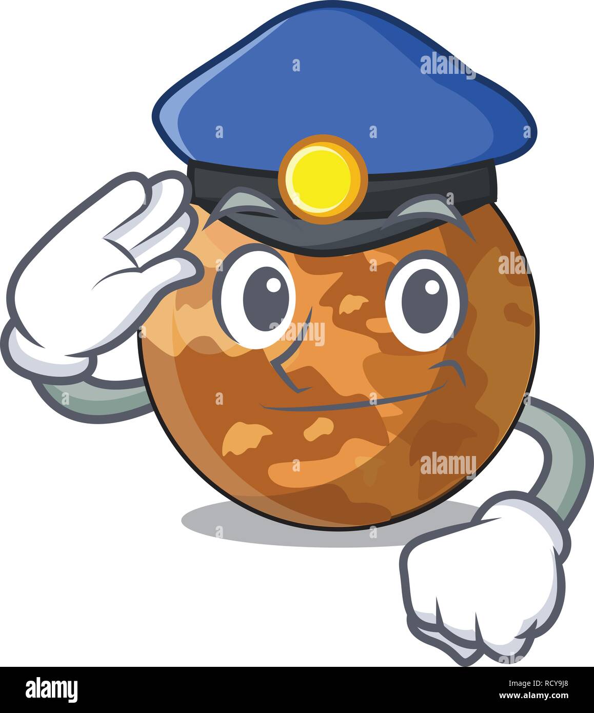 Police planet mercury above the sky cartoon Stock Vector Image & Art ...