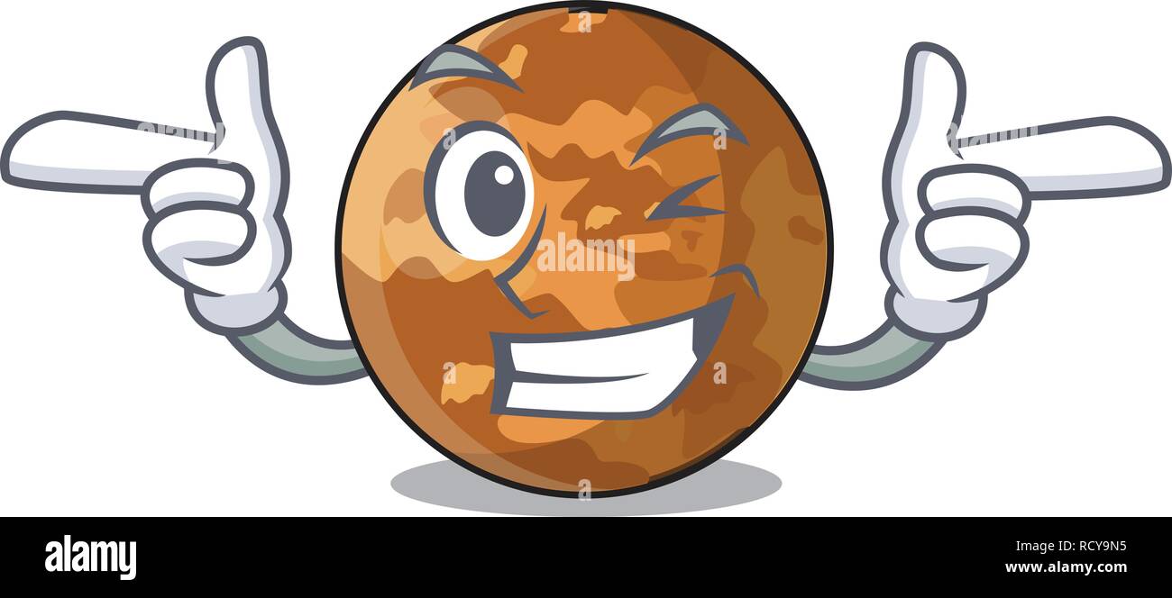 Wink picture of a cartoon mercury planet Stock Vector Image & Art - Alamy