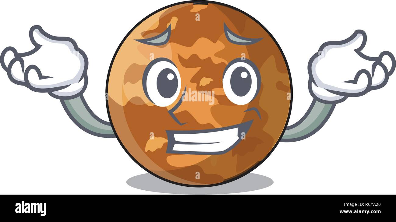 Grinning picture of a cartoon mercury planet Stock Vector Image & Art ...