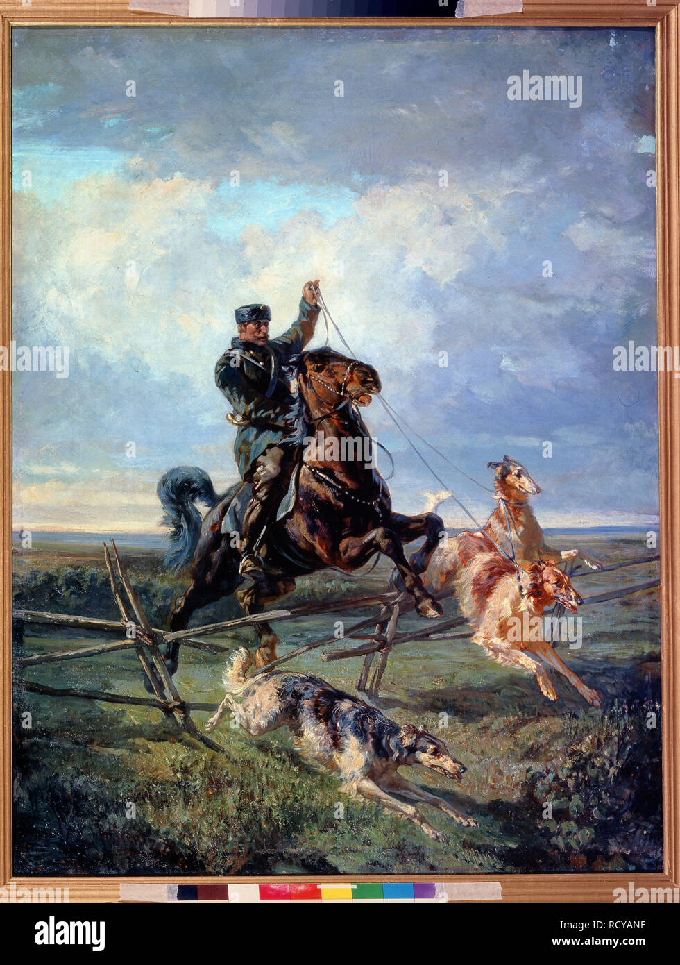 Borzoi painting hi-res stock photography and images - Alamy