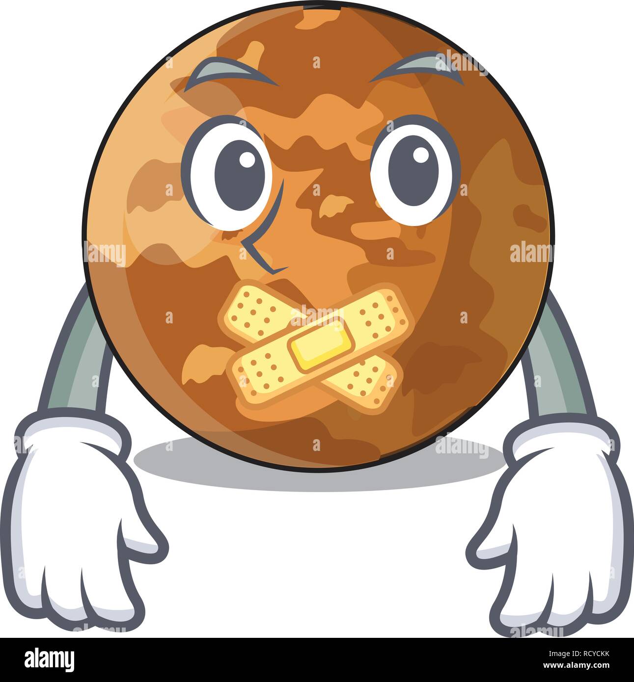 Cartoon Illustration Funny Mercury Planet High Resolution Stock ...