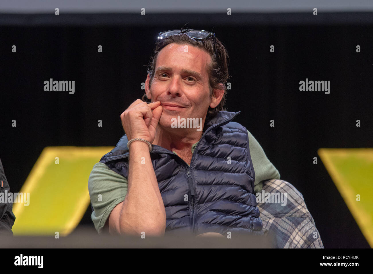 BONN, GERMANY - MAY 19th 2018: James Callis (*1971, actor - Battlestar ...