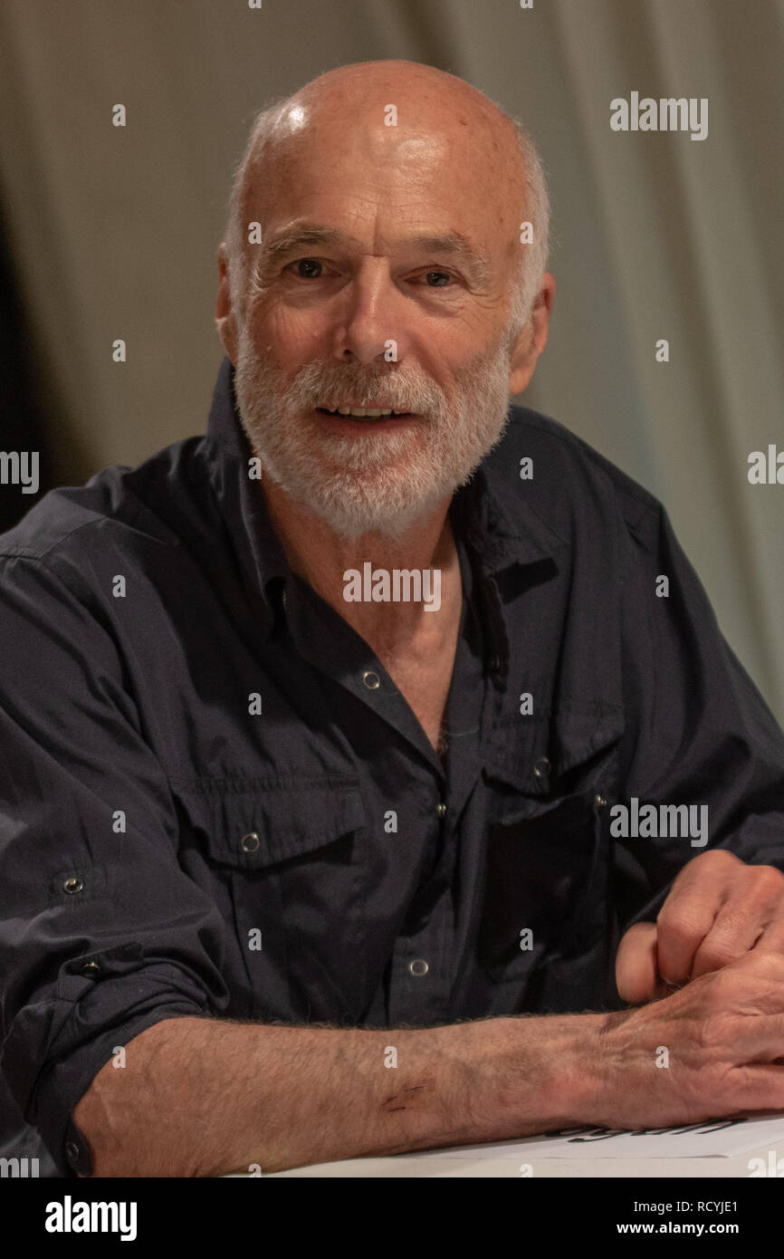 BONN, GERMANY - MAY 19th 2018: Michael Hogan (*1949, actor - Battlestar Galactica, Mass Effect ...