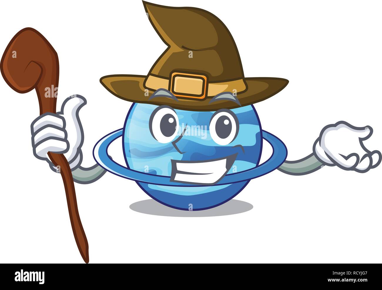 Witch planet uranus in the cartoon form Stock Vector Image & Art - Alamy
