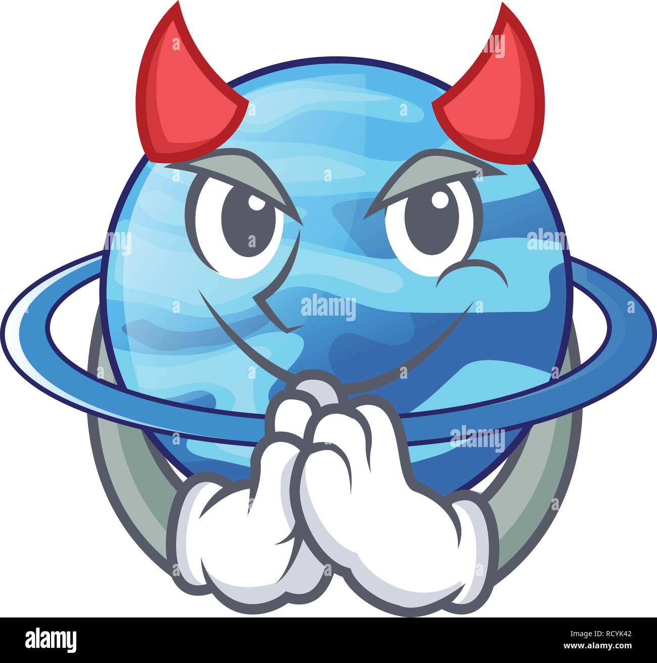 Devil planet uranus in the cartoon form Stock Vector Image & Art - Alamy