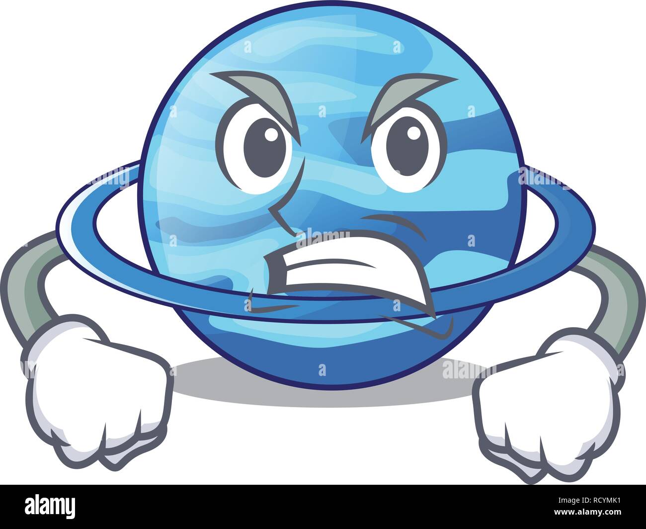Angry planet uranus in the cartoon form Stock Vector Image & Art - Alamy