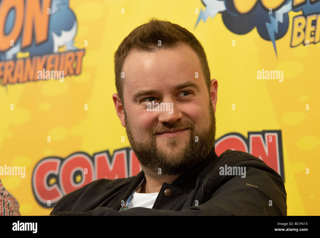 FRANKFURT, GERMANY - MAY 6th 2018: Manuel Straube (*1984, voice actor ...