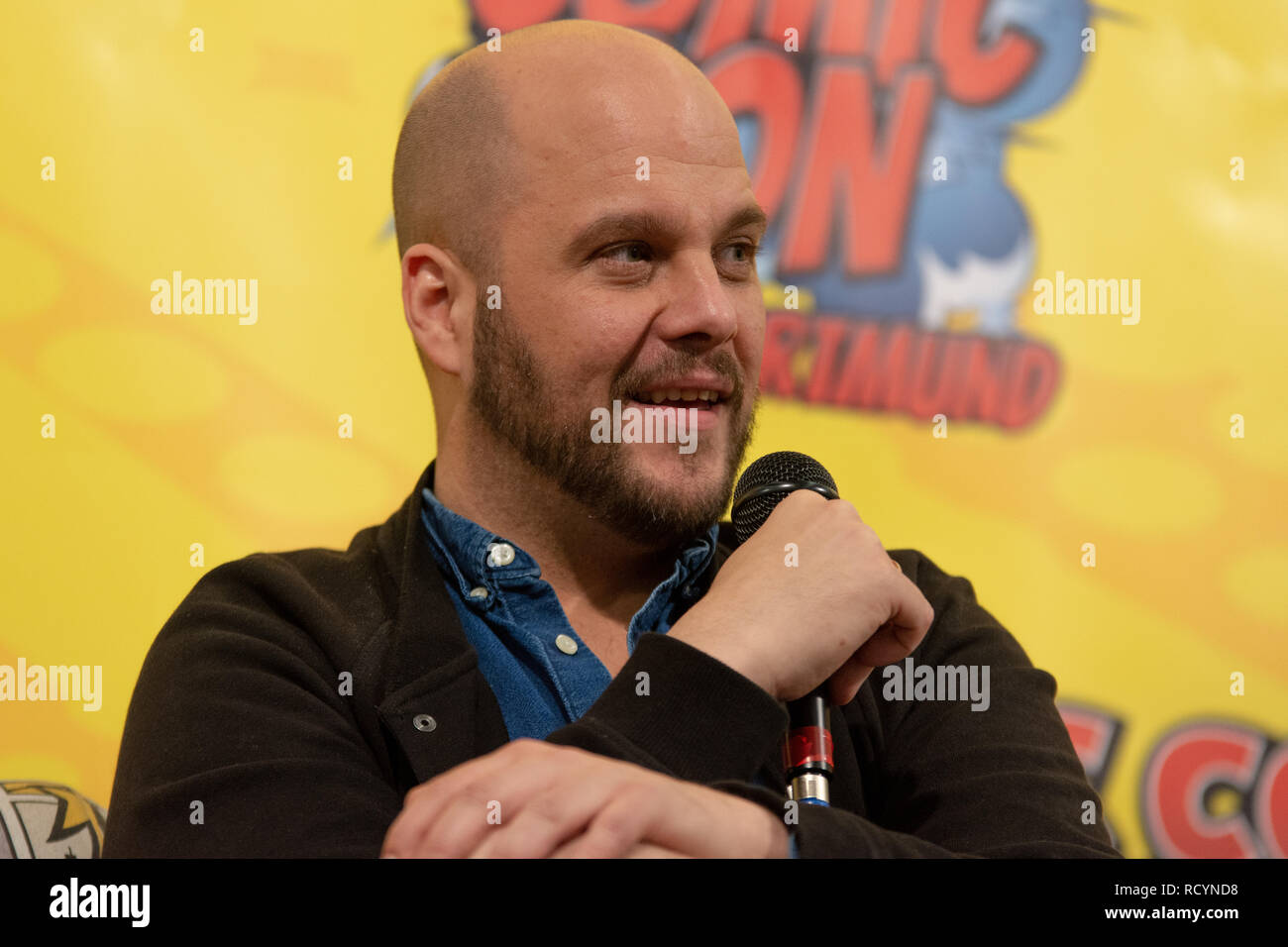 FRANKFURT, GERMANY - MAY 6th 2018: Tobias Müller (*1979, voice actor ...
