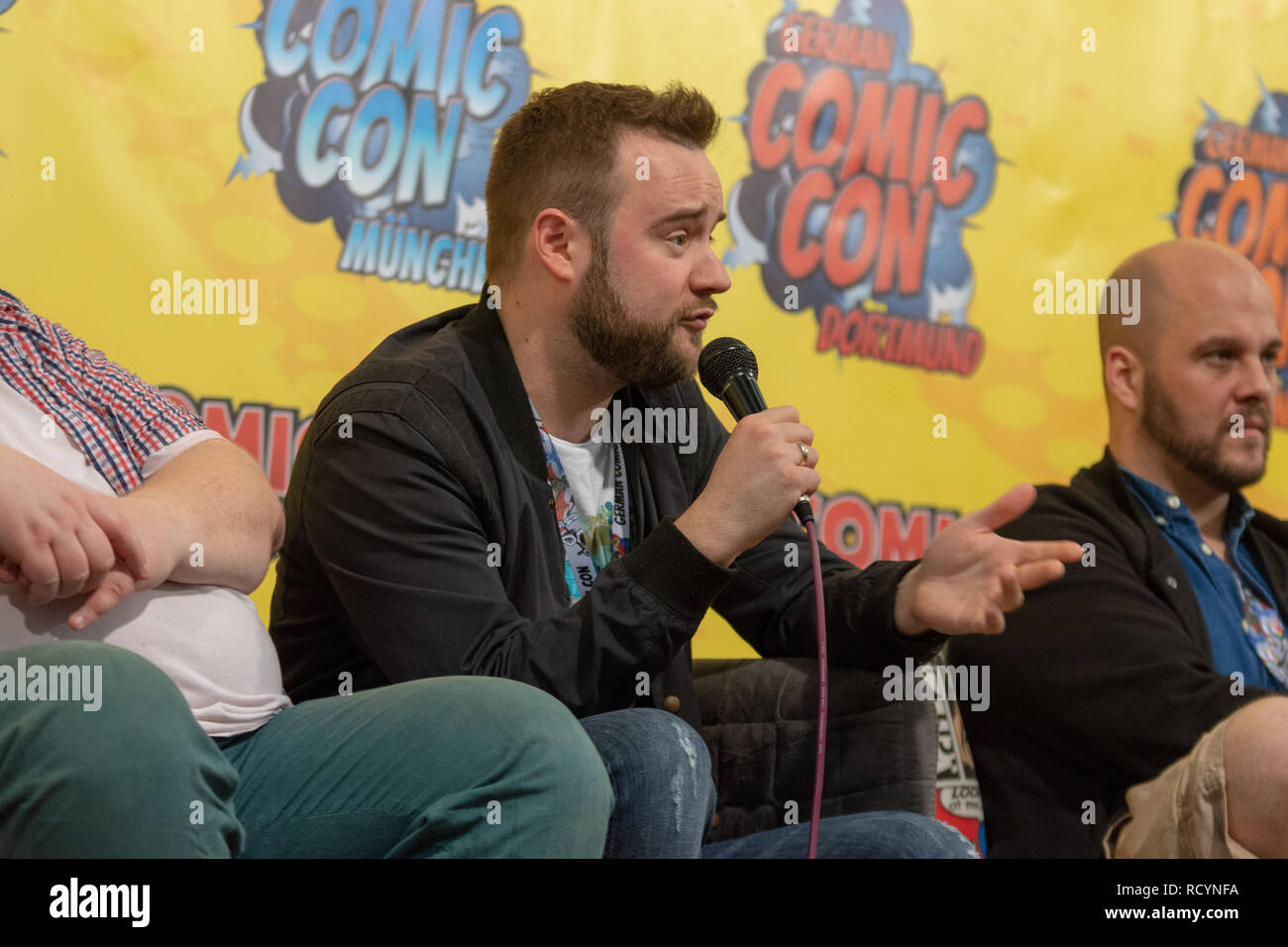 FRANKFURT, GERMANY - MAY 6th 2018: Manuel Straube (*1984, voice actor ...