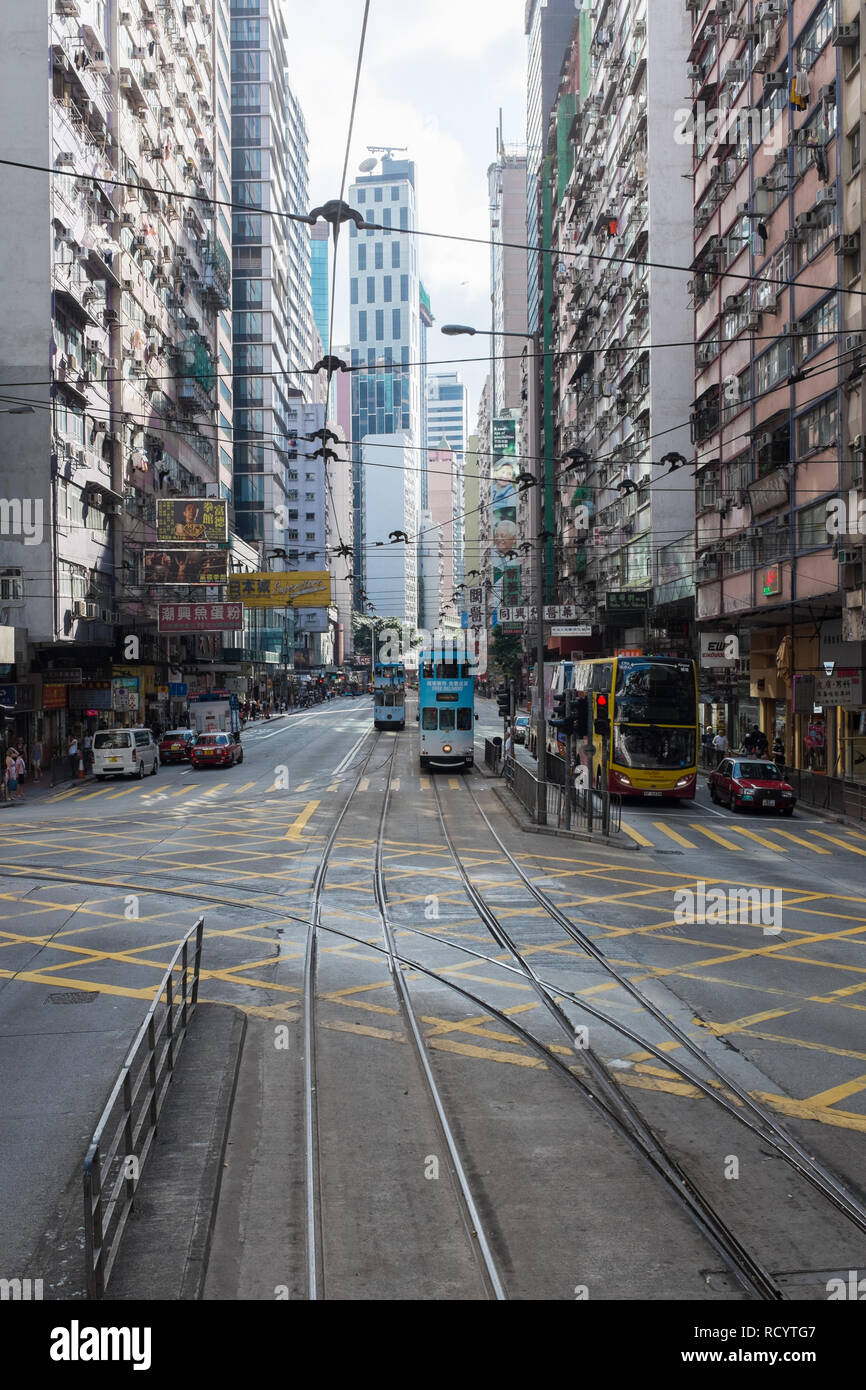 Tramlines in road hi-res stock photography and images - Alamy
