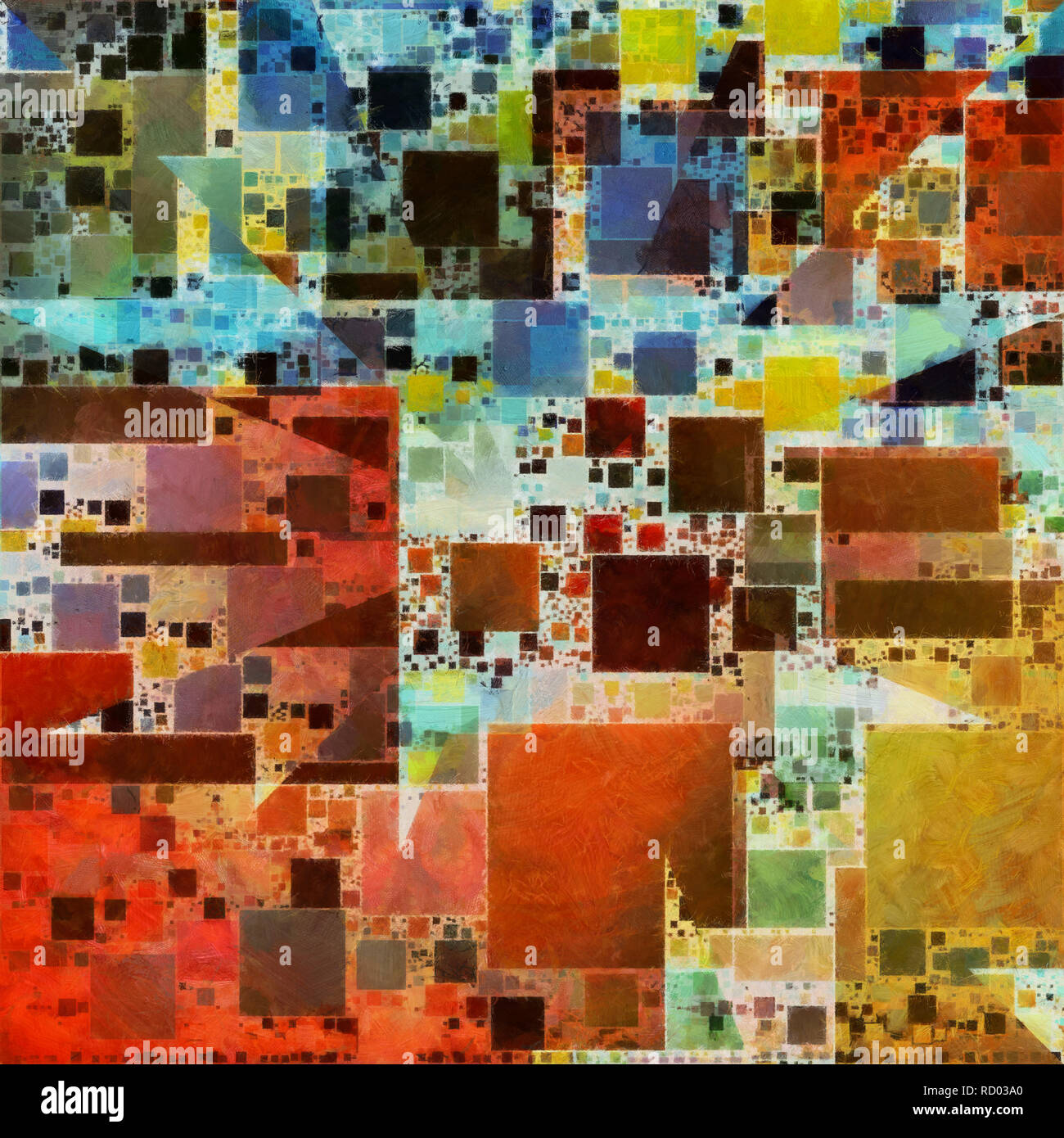 Overlapping shapes painting art hi-res stock photography and images - Alamy