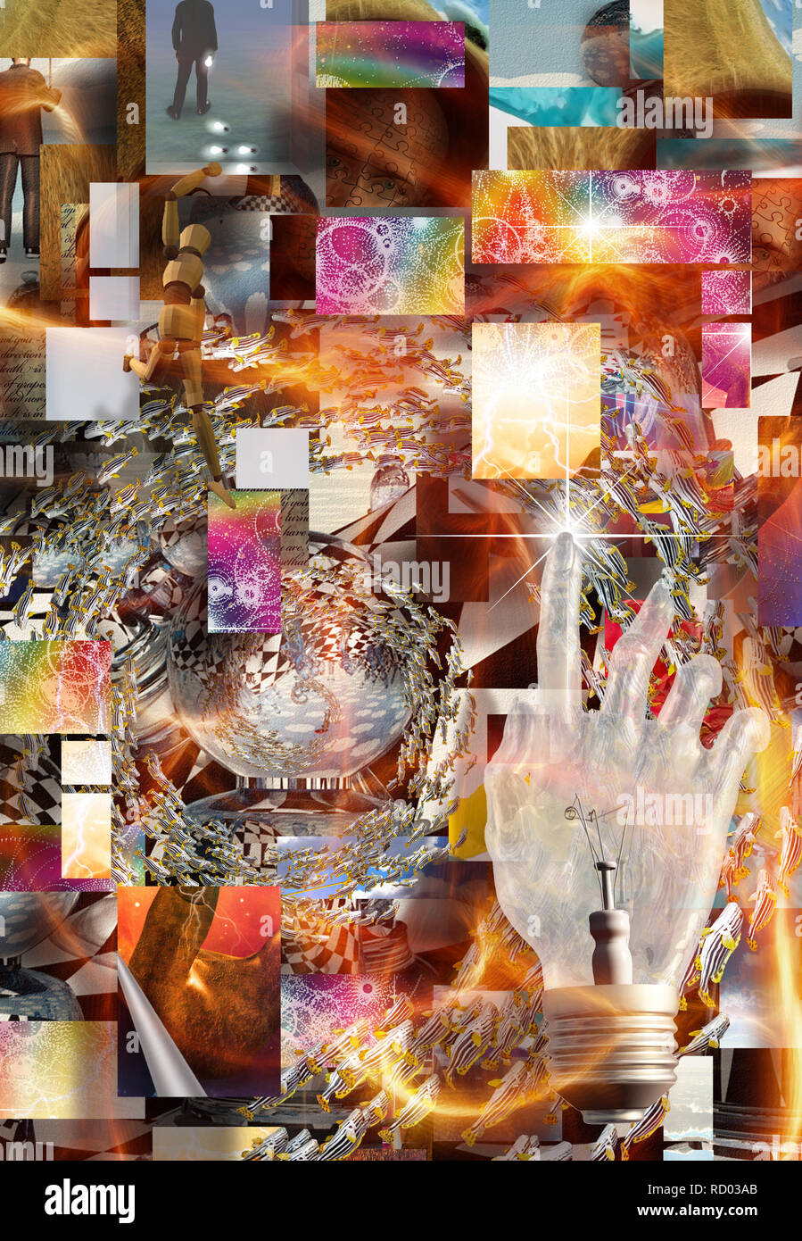 Complex Surreal Abstract Art. Imagination and dreams Stock Photo - Alamy