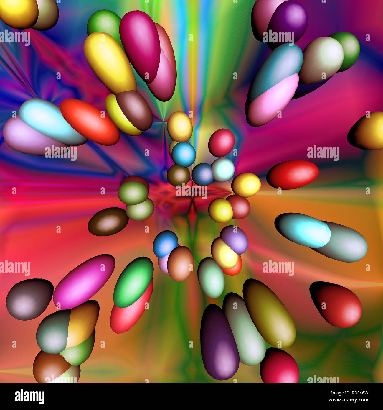 Abstract coloring background of the gradient with visual wave,balls ...