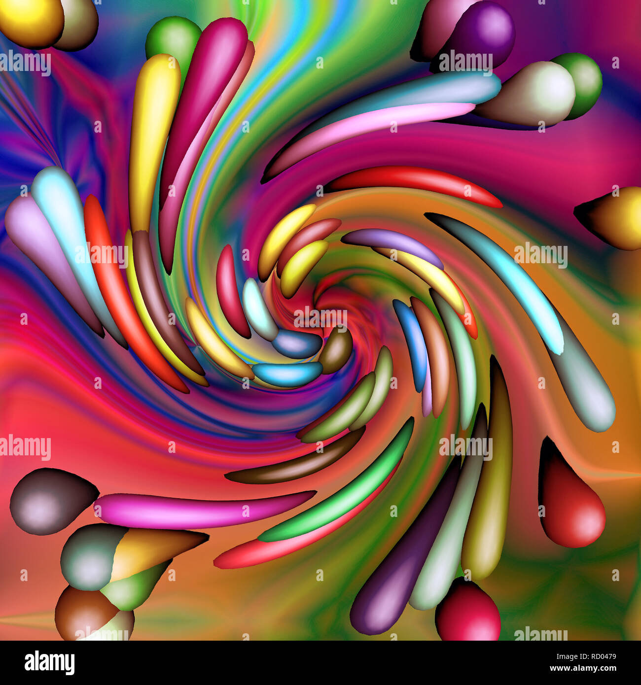 Abstract coloring background of the gradient with visual wave,twirl ...