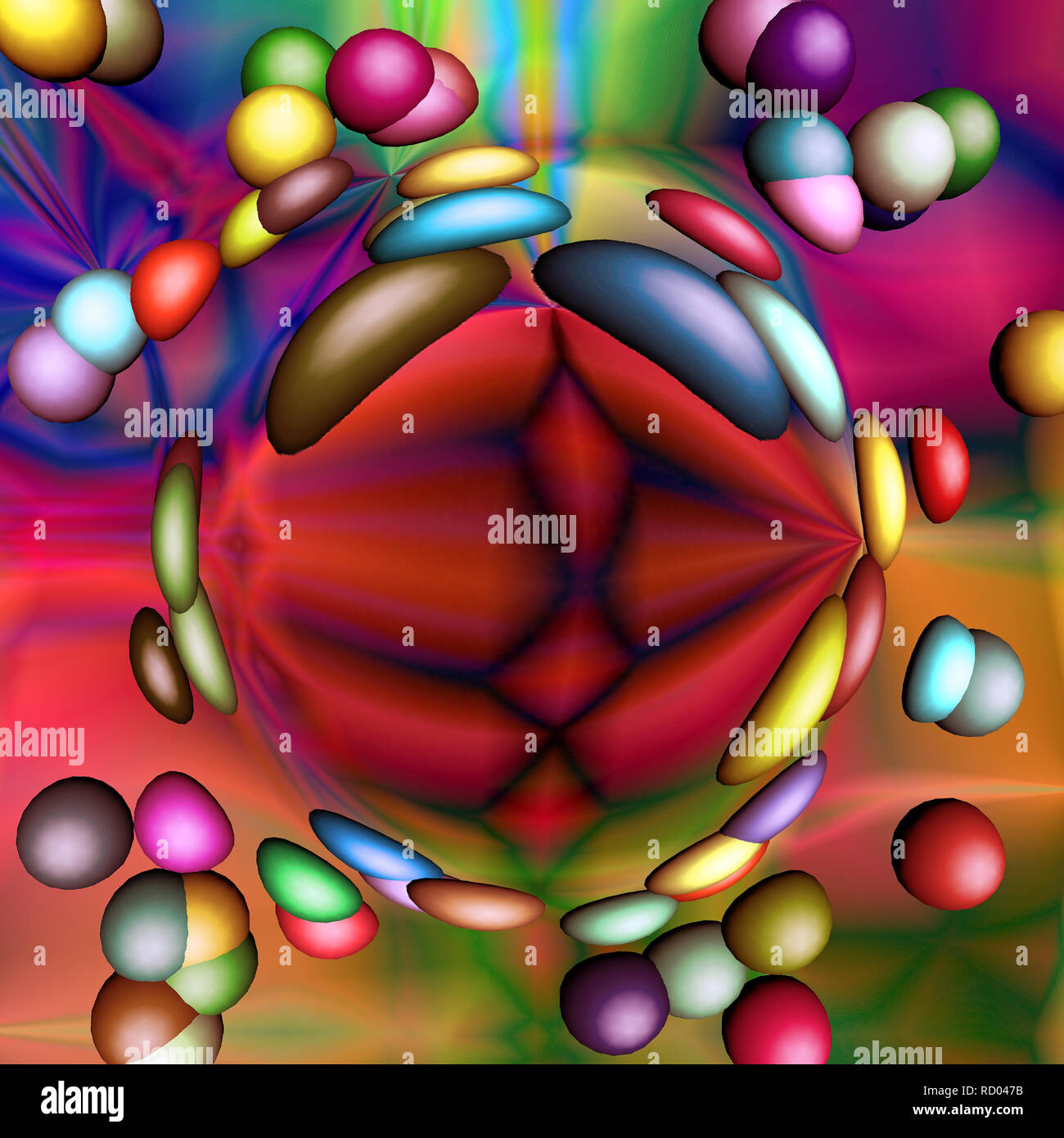 Abstract coloring background of the gradient with visual wave,pinch and ...