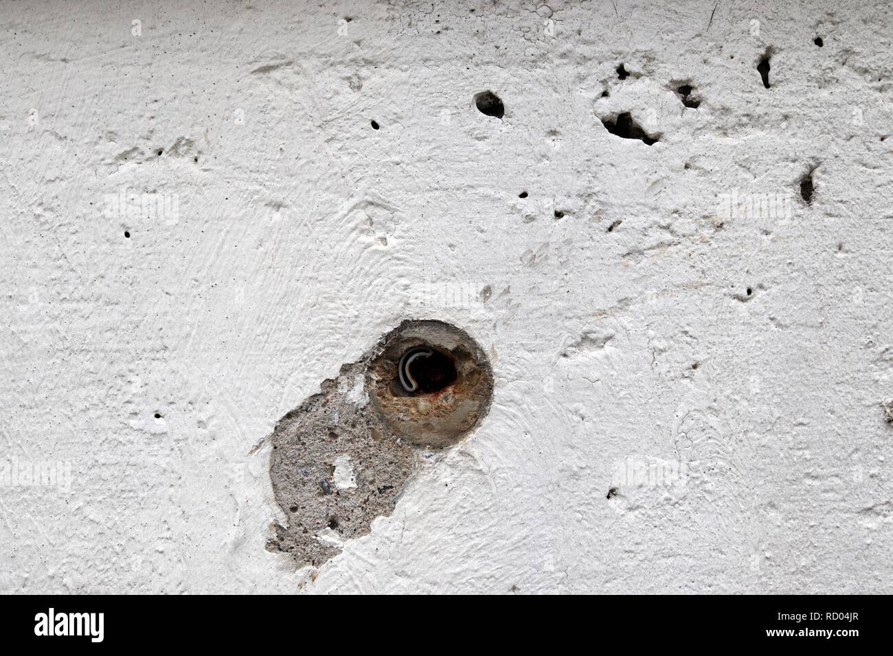 Close up high resolution surface of detailed concrete wall structures ...