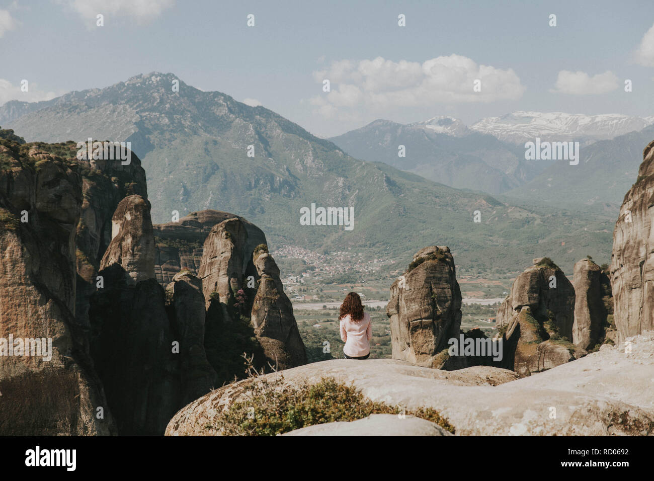 Meteora mountain hi-res stock photography and images - Alamy