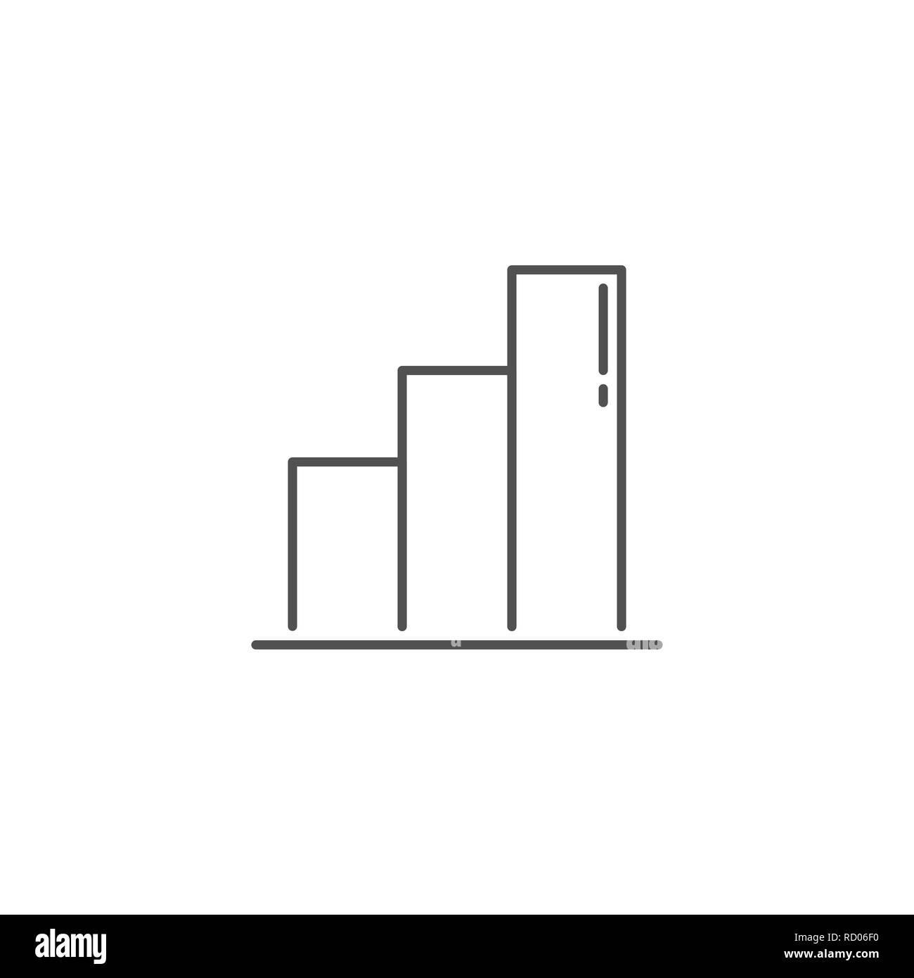 Bar Chart Related Vector Line Icon Stock Vector Image & Art - Alamy