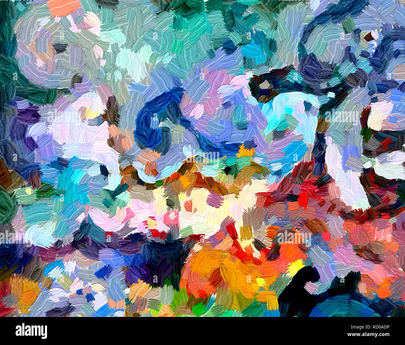 Oil painting abstract background in fashion impressionism style. Hand ...